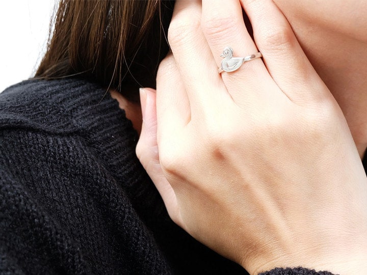 Duck Ring Duck Jewelry Duck Accesories Animal Ring Animal | Etsy