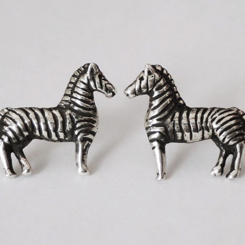 Zebra Earrings - Etsy