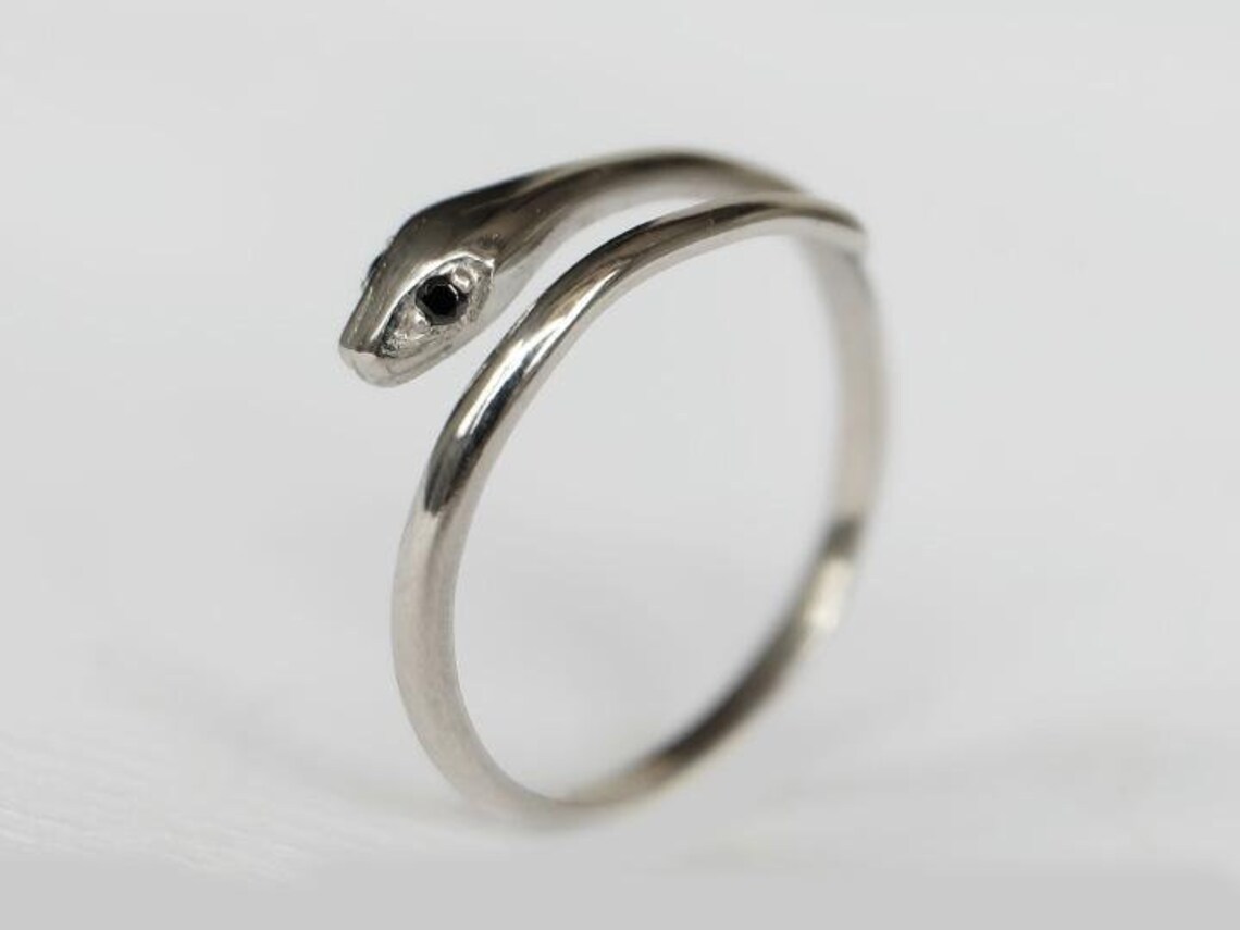 Snake Thumb Ring, Snake Ring, Silver Snake Ring, Adjustable Snake Ring ...