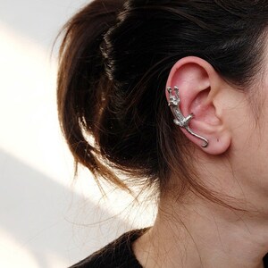 Ear Cuff Tiger, Ear Cuff Climber, Silver Ear Cuff, Tiger Earring ...