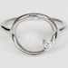 Open Circle Ring Open Circle Ring Silver Circle Ring - Etsy