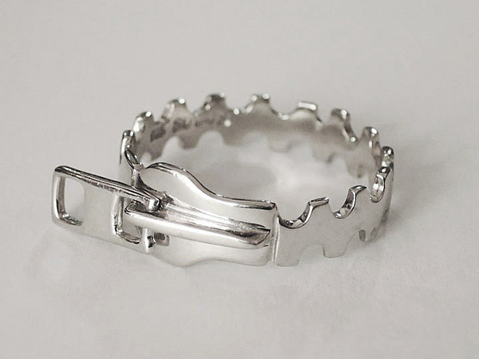 Zipper Ring Zipper Wrapped Ring Zip Ring Wire Jewelry Wire - Etsy