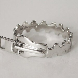 Zipper Ring, Zipper Wrapped Ring, Zip Ring, Wire Jewelry, Wire Rings ...