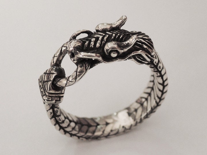 Dragon Rings Handmade Rings Dragon Jewelry Silver Dragon - Etsy