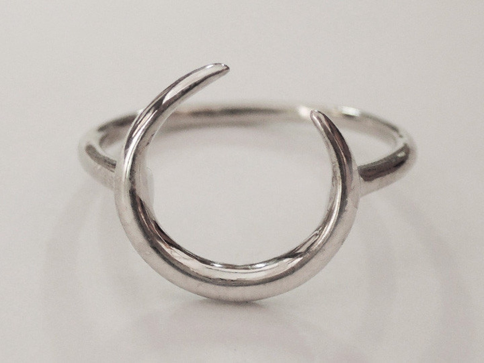 Horn Ring Double Horn Ring Moon Ring Lucky Ring Protection - Etsy