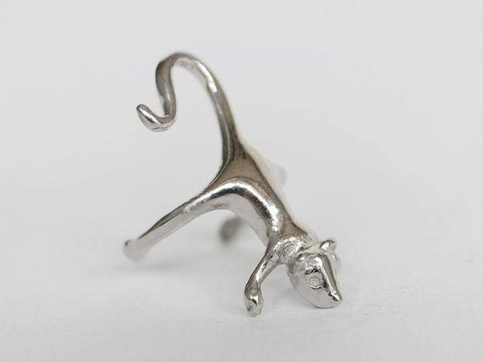 Ear cuff mouse ear cuff climber silver ear cuff mouse | Etsy