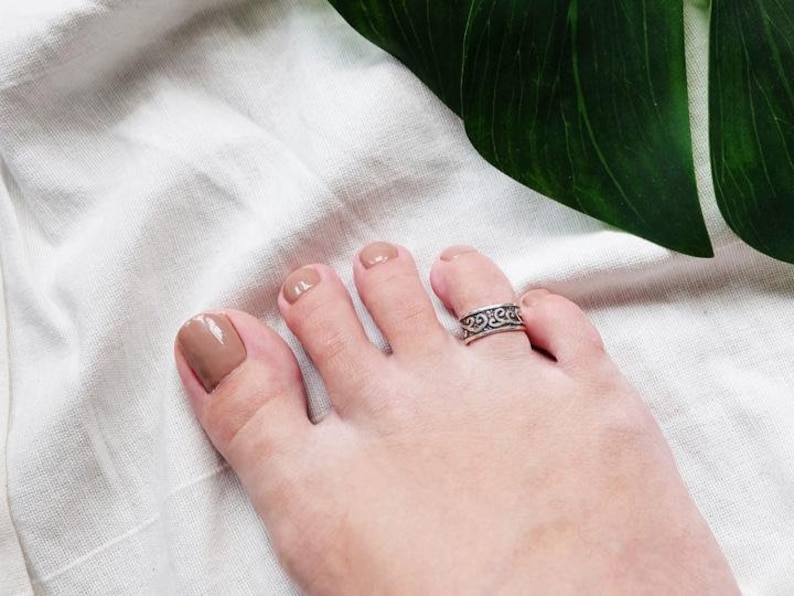 Wave Toe Ring Silver Toe Ring Pinky Ring Toe Ring Summer - Etsy