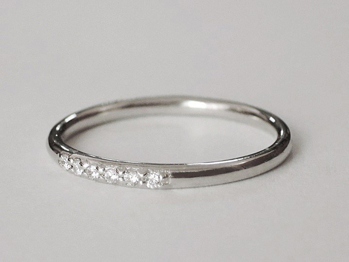 Fine band ring engagement ring wedding ring band ring | Etsy