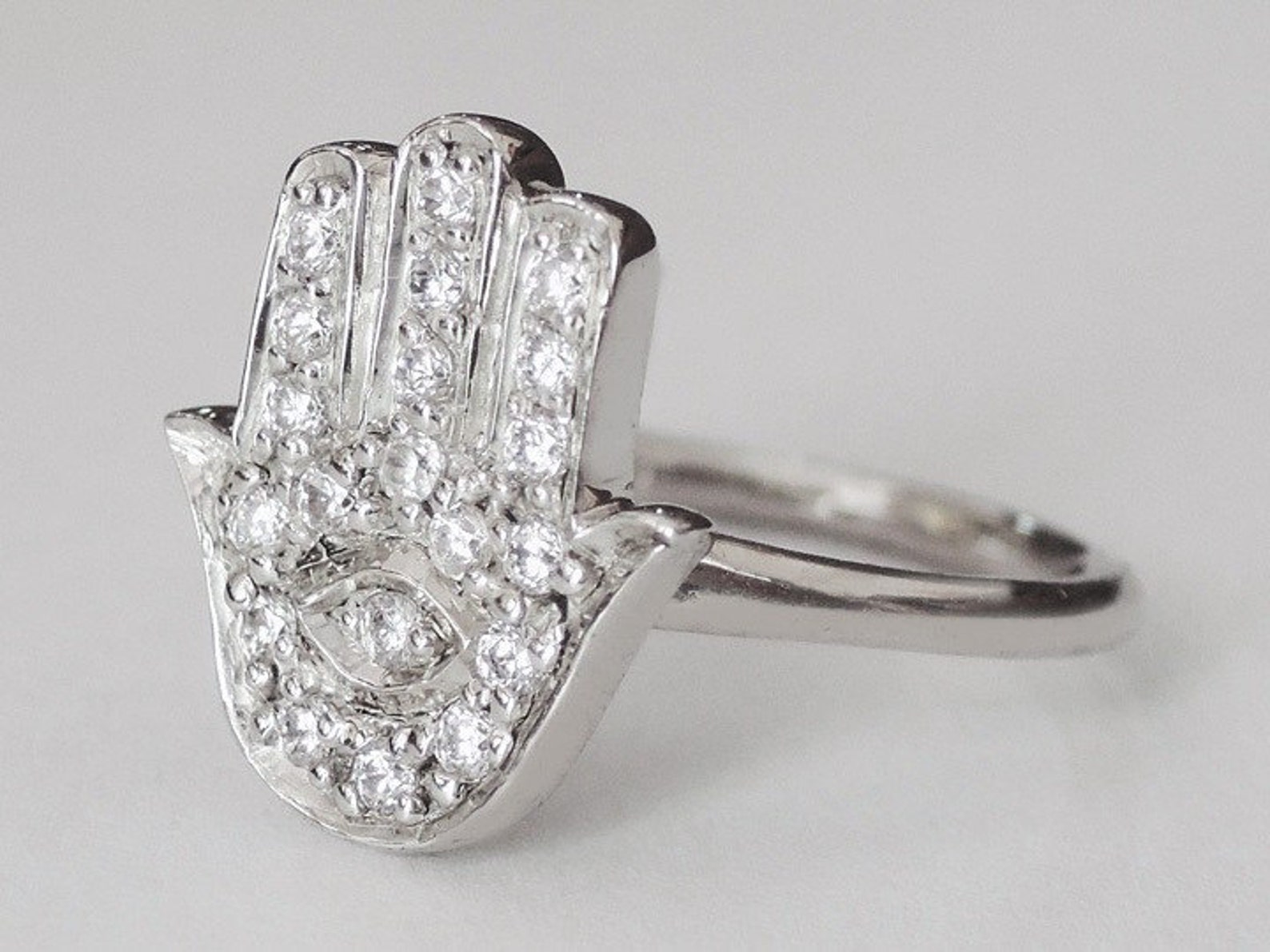 Hamsa Ring Small Hamsa Ring Silver Hamsa Ring Hamsa Hamsa | Etsy