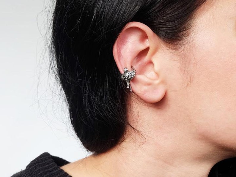 Bird Ear Cuff Bird Jewelry Bird Earrings Animal Ear Cuff - Etsy