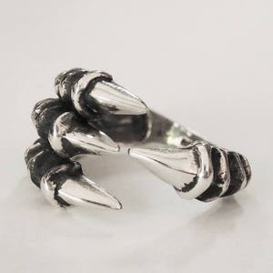 Dragon Fingernail Rings, Handmade Rings, Dragon Jewelry, Silver Dragon ...