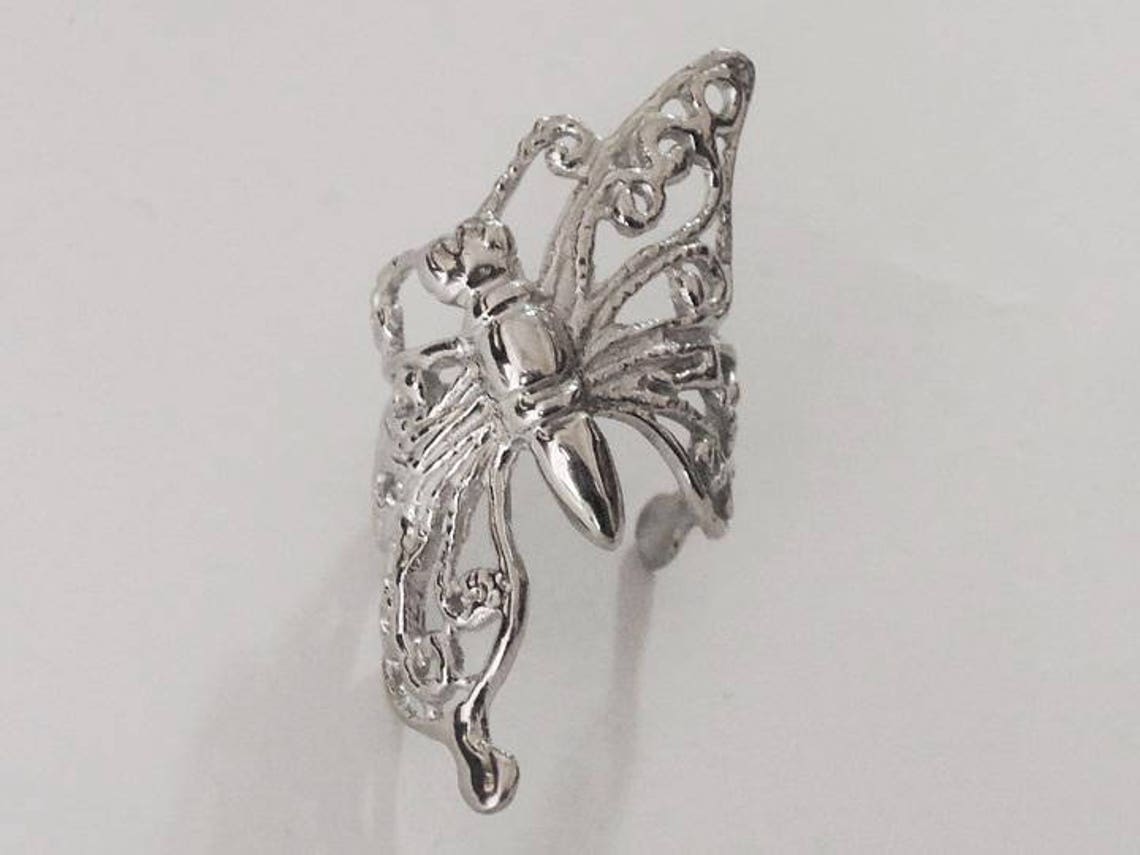 Butterfly Ear Cuff, Butterfly Ear Wrap, Wings Ear Climbers, Butterfly ...