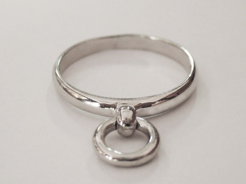 Small Open Circle Ring, Open Circle Ring, Silver Circle Ring ...