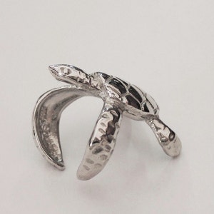 Ear Cuff Turtle, Ear Cuff Climber, Silver Ear Cuff, Turtle Earring ...
