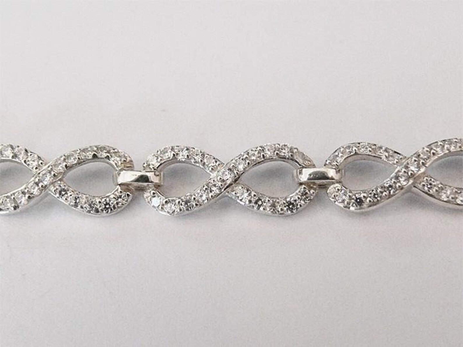 Stone Set Infinity Bracelet Infinity Jewelry Infinity - Etsy