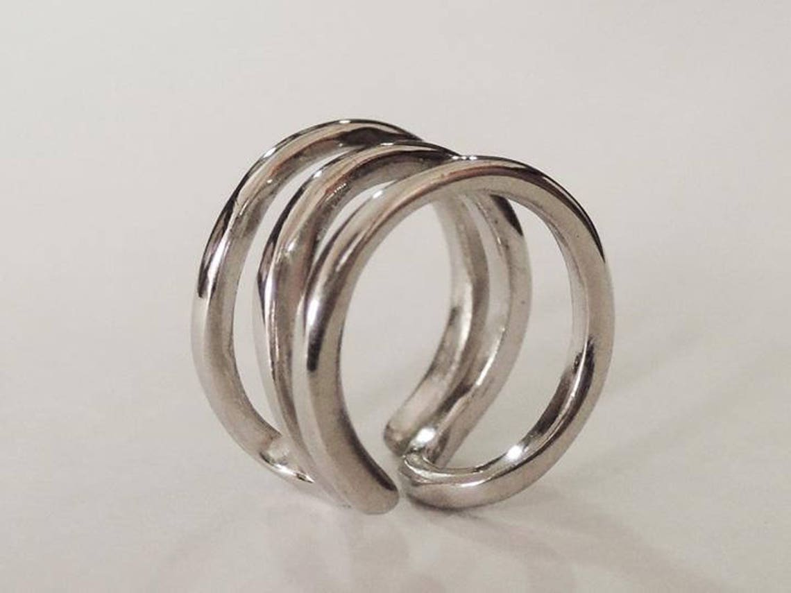 Triple Line Ear Cuffs, Triple Wire Ear Cuff, Dainty Jewelry, Sterling ...