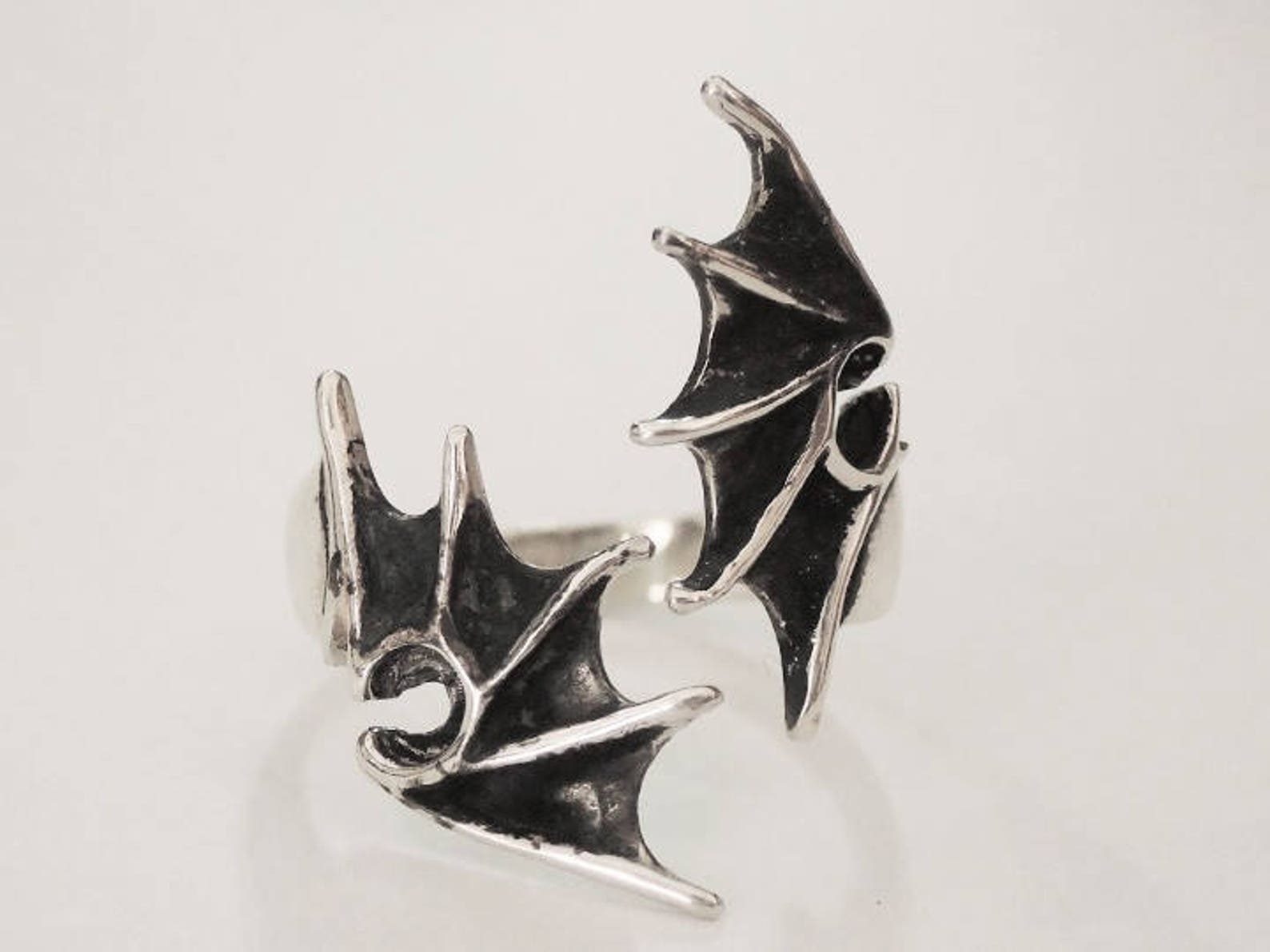 Dragon wing rings handmade rings dragon jewelry silver | Etsy
