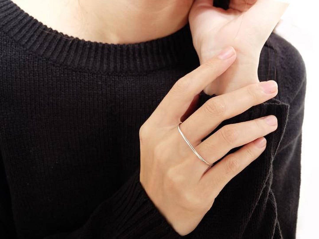 Double Finger Band Ring, Adjustable Ring, Minimal Ring, Double Band ...