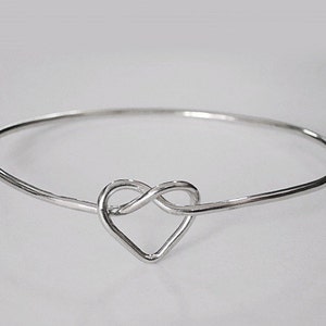 Heart Bangle, Classic Bangle, Bangle, Bangles, Silver Bracelet, Silver ...