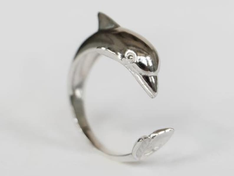 Dolphin Ring Animal Jewelry Animal Ring Animal Lovers | Etsy