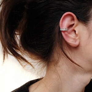 Ear Cuff Crown, Ear Cuff Climber, Silver Ear Cuff, Crown Earring ...