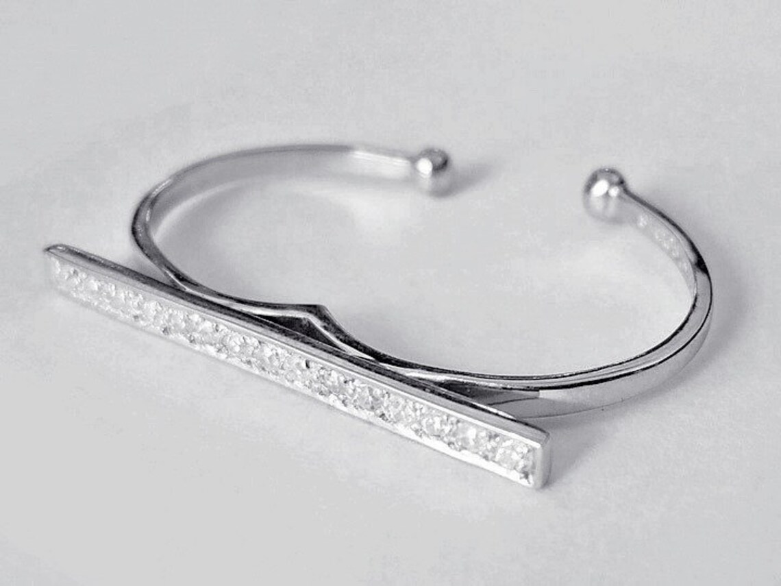 Double Finger Band Ring Cz Adjustable Ring Double Band Ring - Etsy