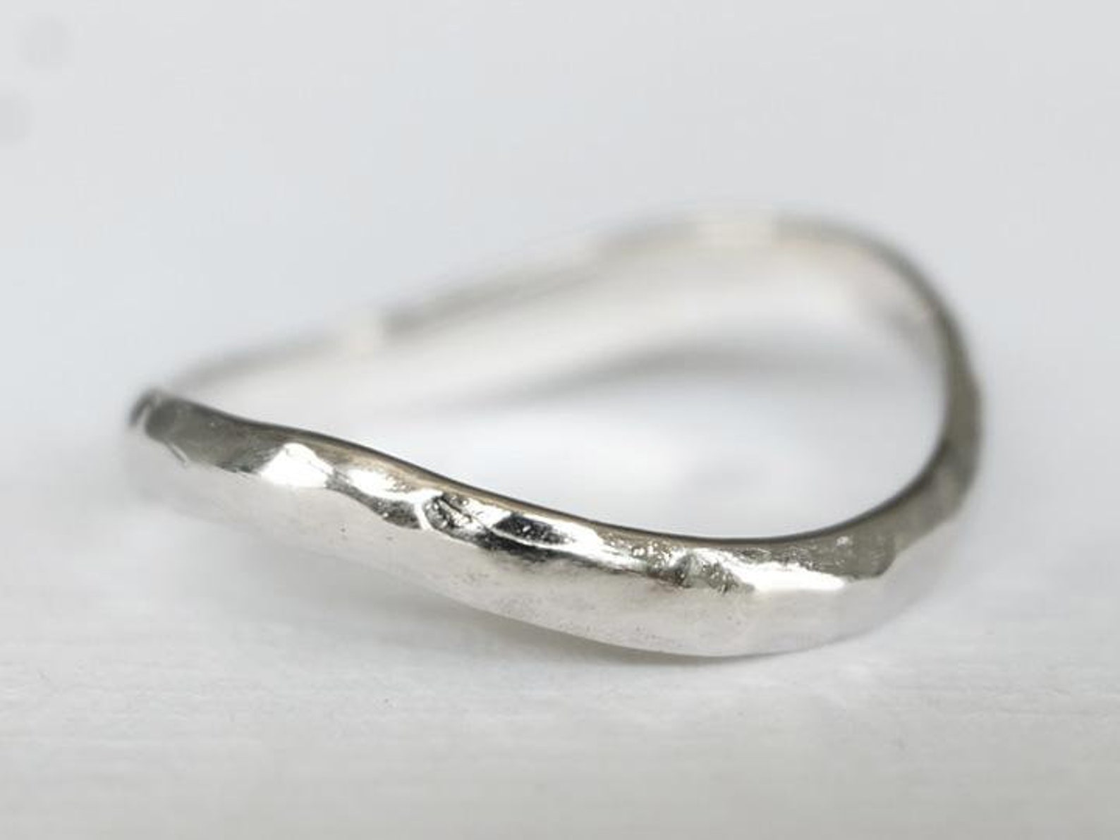Silver Thumb Ring Thumb Ring Stacking Ring Hammered Ring - Etsy