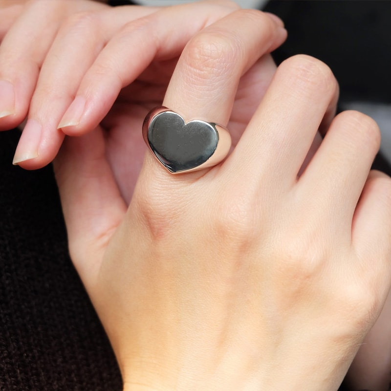 Heart Shaped Ring - Etsy