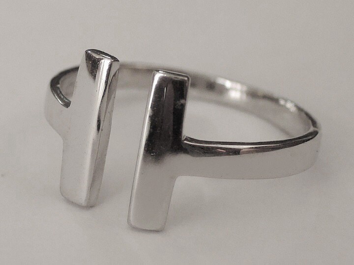 Parallel Bar Ring Double Bar Ring Bar Ring Geometric Ring - Etsy