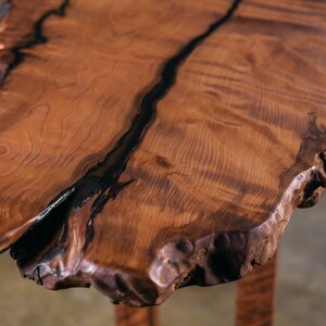 Waterfall Redwood Slab Desk - Etsy