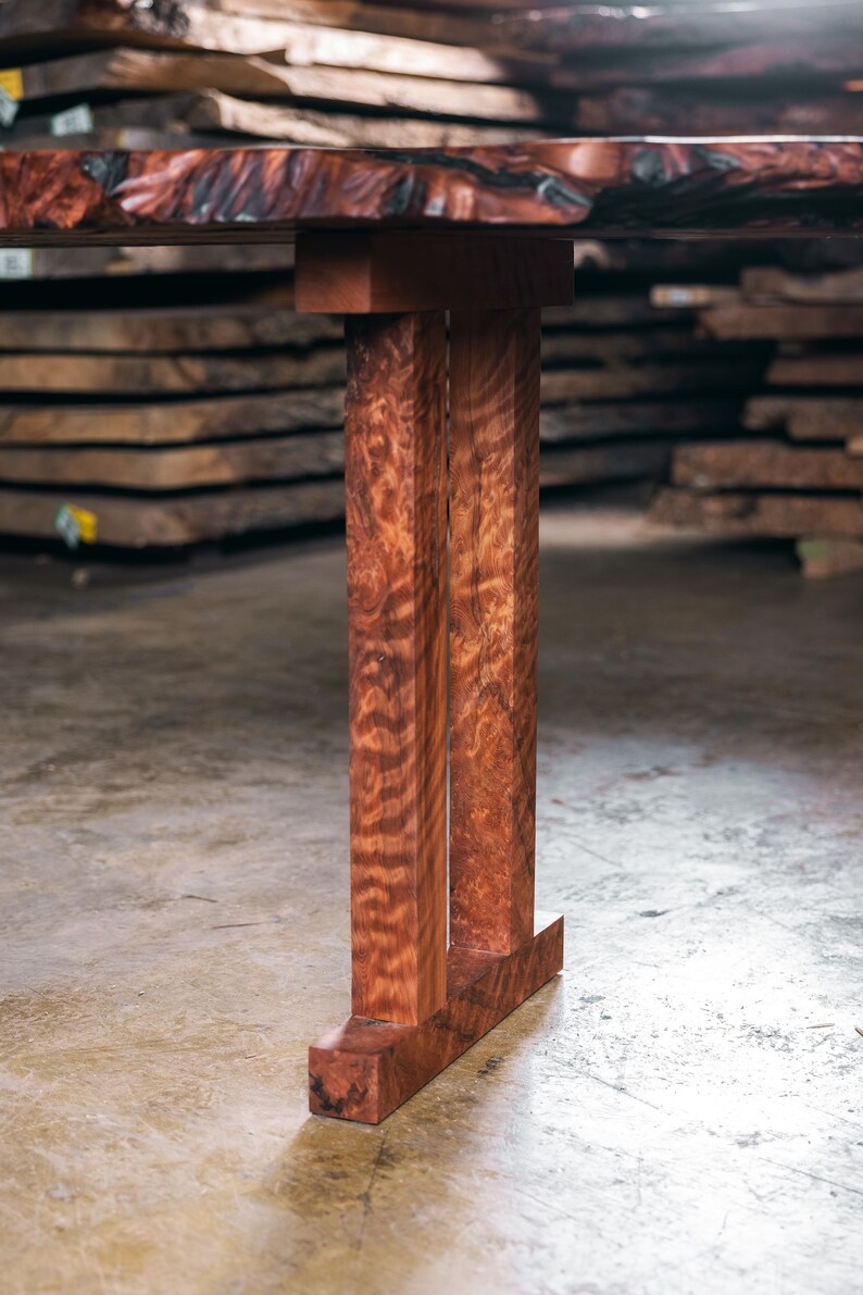 Waterfall Redwood Slab Desk - Etsy