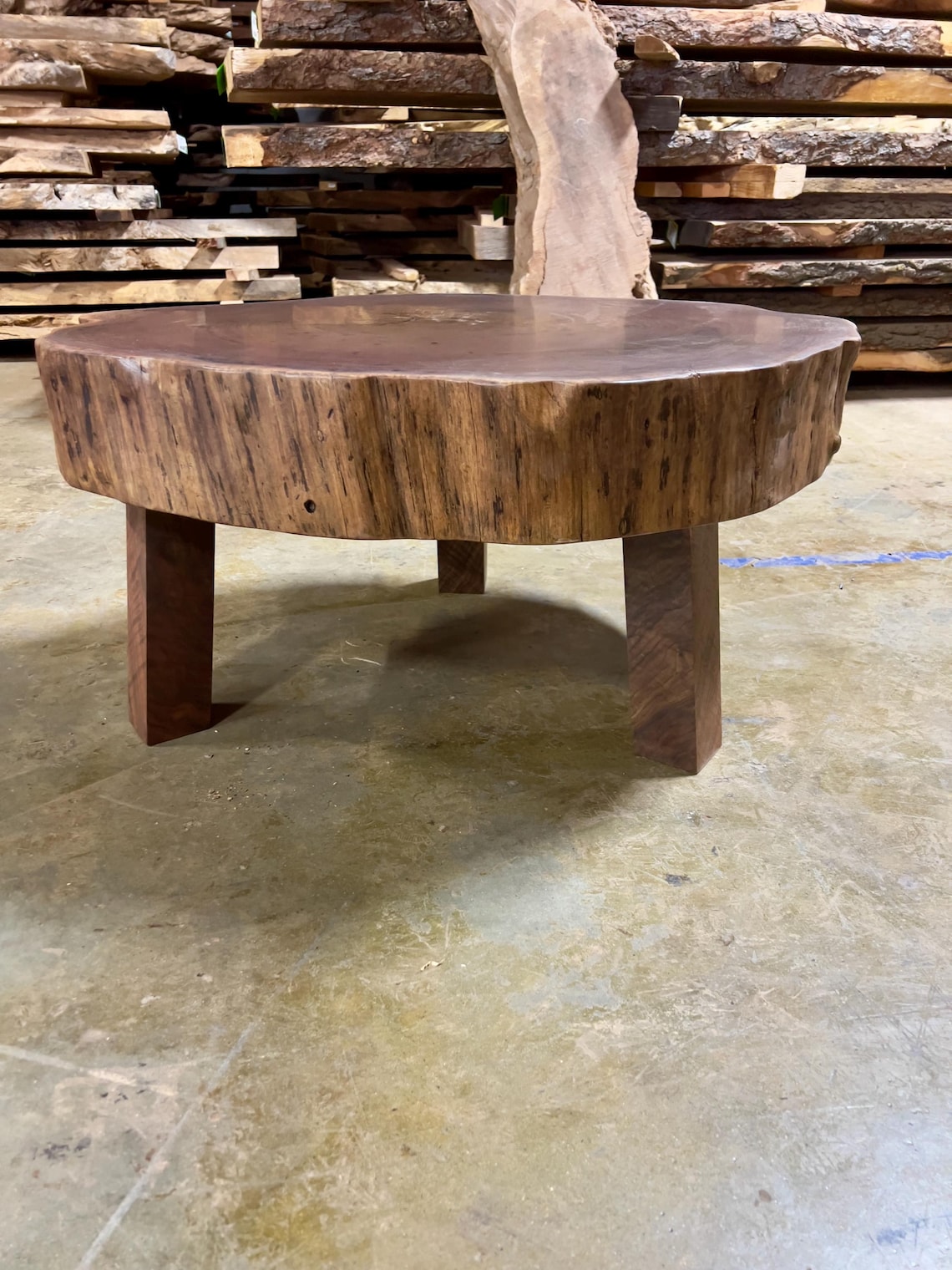 Rustic Log Coffee Table - Etsy