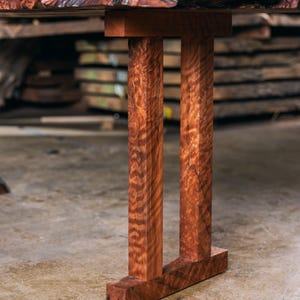 Waterfall Redwood Slab Desk - Etsy