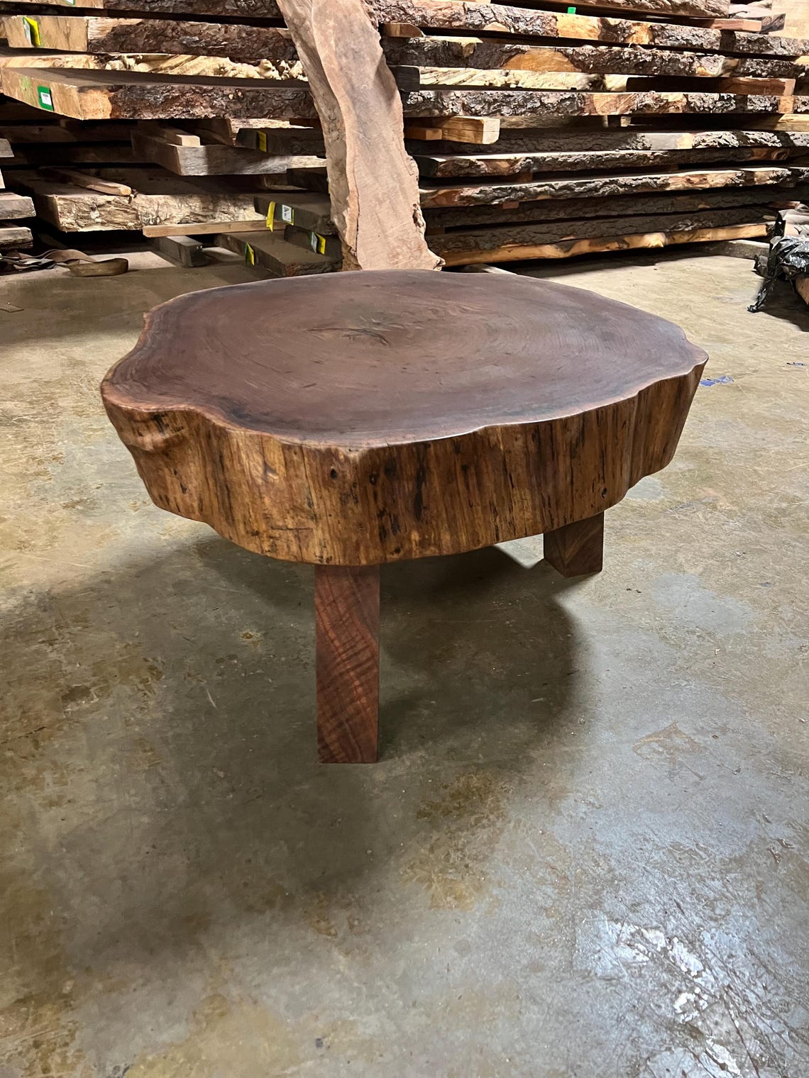 Rustic Log Coffee Table - Etsy