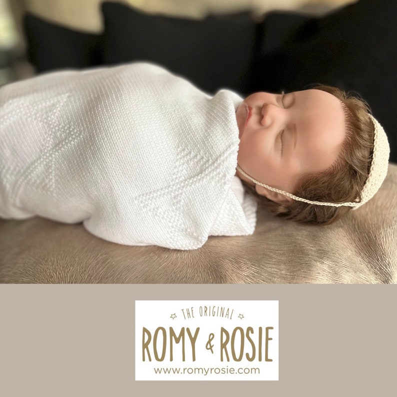 Magen David Cotton Knit Baby Blanket Brit Shalom, Brit Milah, Simchat ...