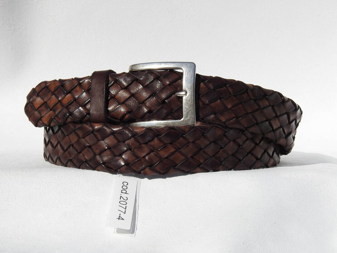 TUBULAR WEAVE 4 - Unisex Tubular Belt Woven by Hand in Genuine Leather ...