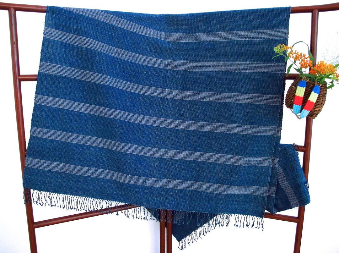 Big Indigo Shawl BSC2 - Etsy