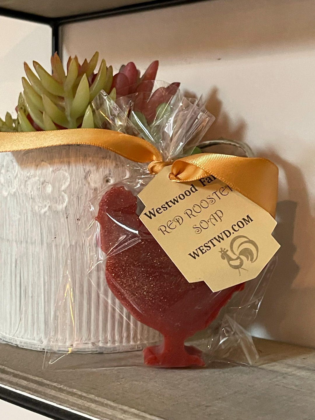 RED ROOSTER Chicken Soap Chicken Mini Soap Handmade Soap Bar Festive ...