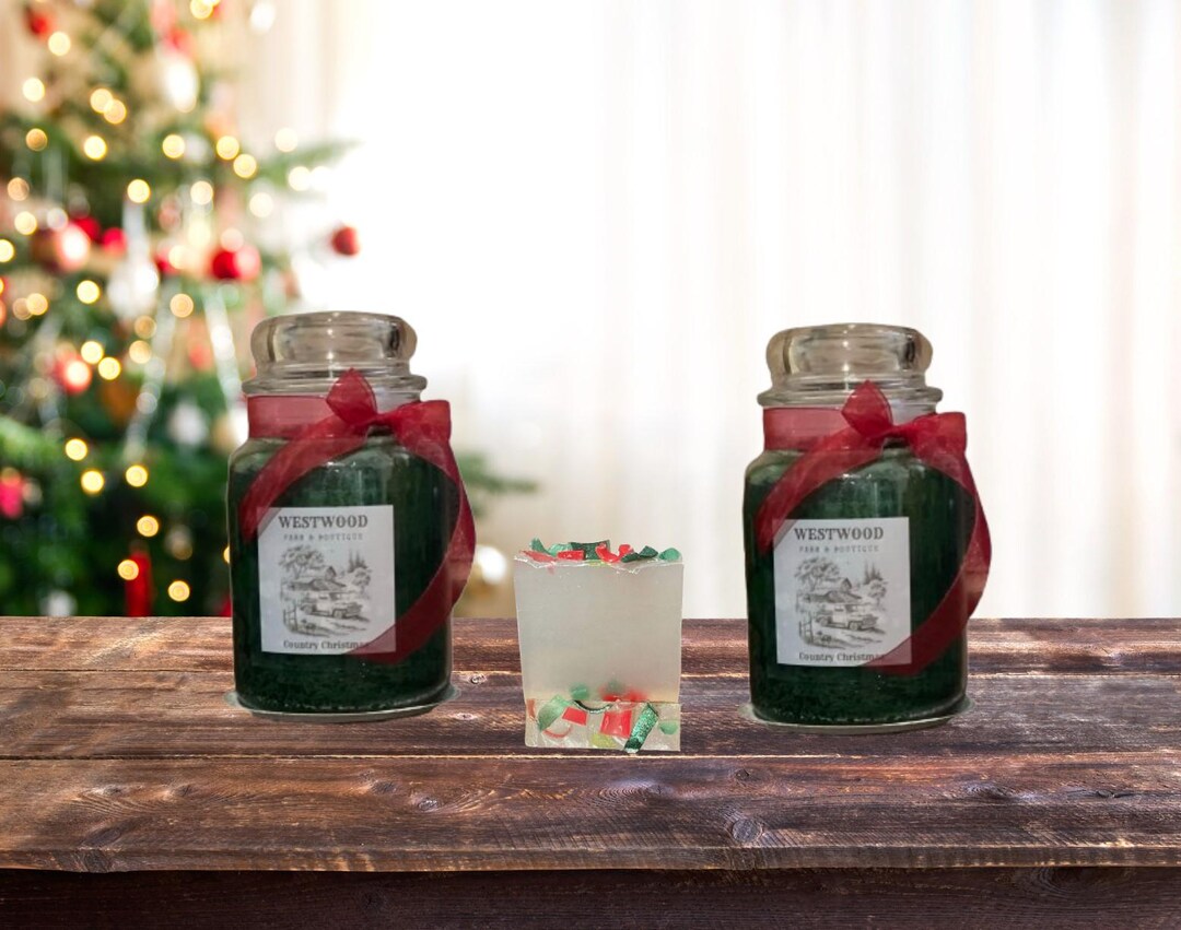 Handmade Christmas Candle One of a Kind Each on Has Personal Touch - Etsy