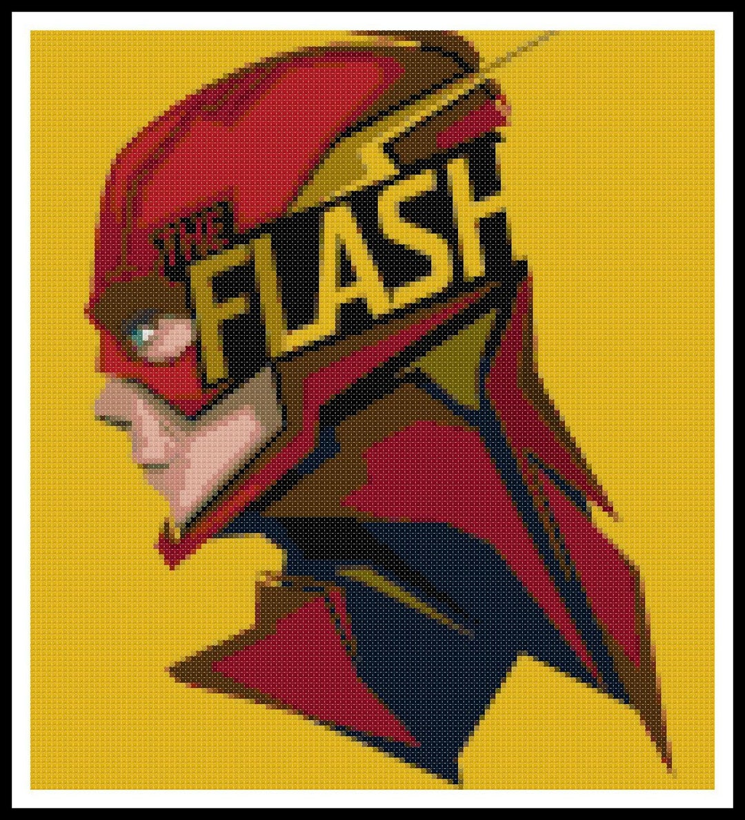 Flash Cross Stitch Pattern - Flash - DC Comic - PDF Download - Etsy