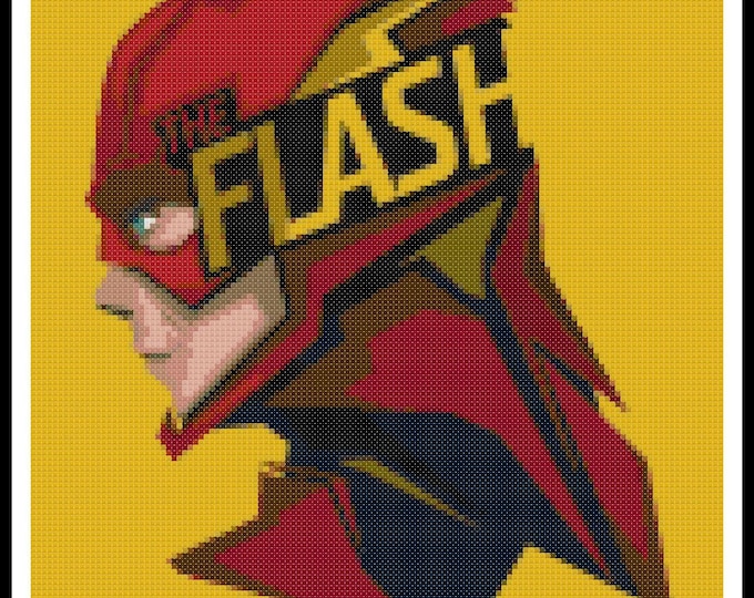 Flash Cross Stitch Pattern Flash DC Comic PDF Download - Etsy