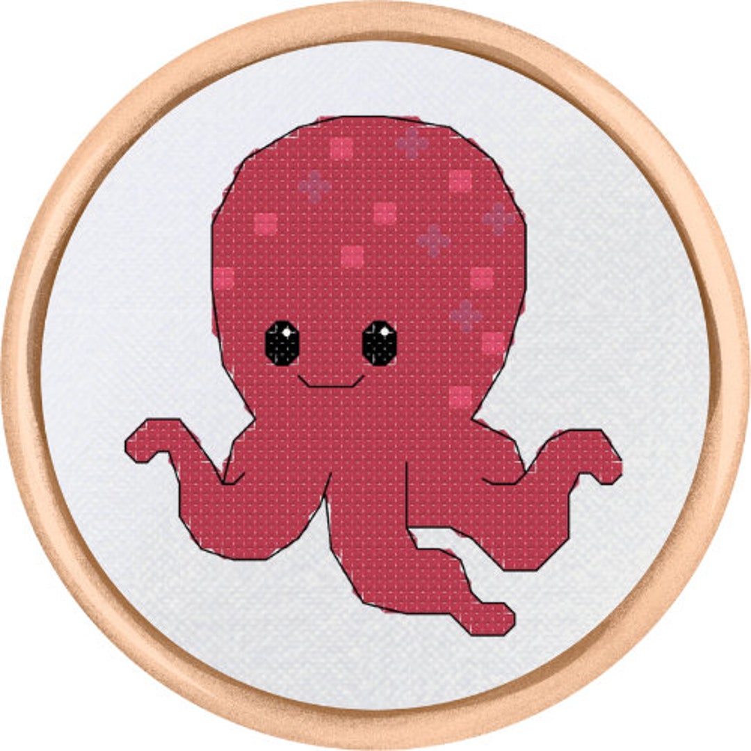 Octopus Cross Stitch Pattern - PDF Download - Etsy