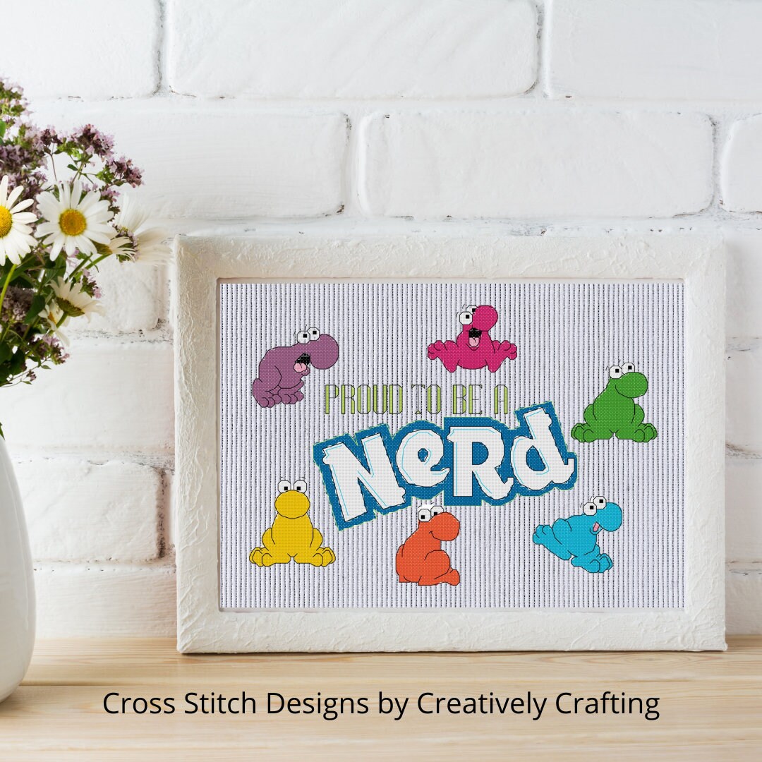 Nerds Cross Stitch Pattern - Proud to Be a Nerd - Candy - Etsy