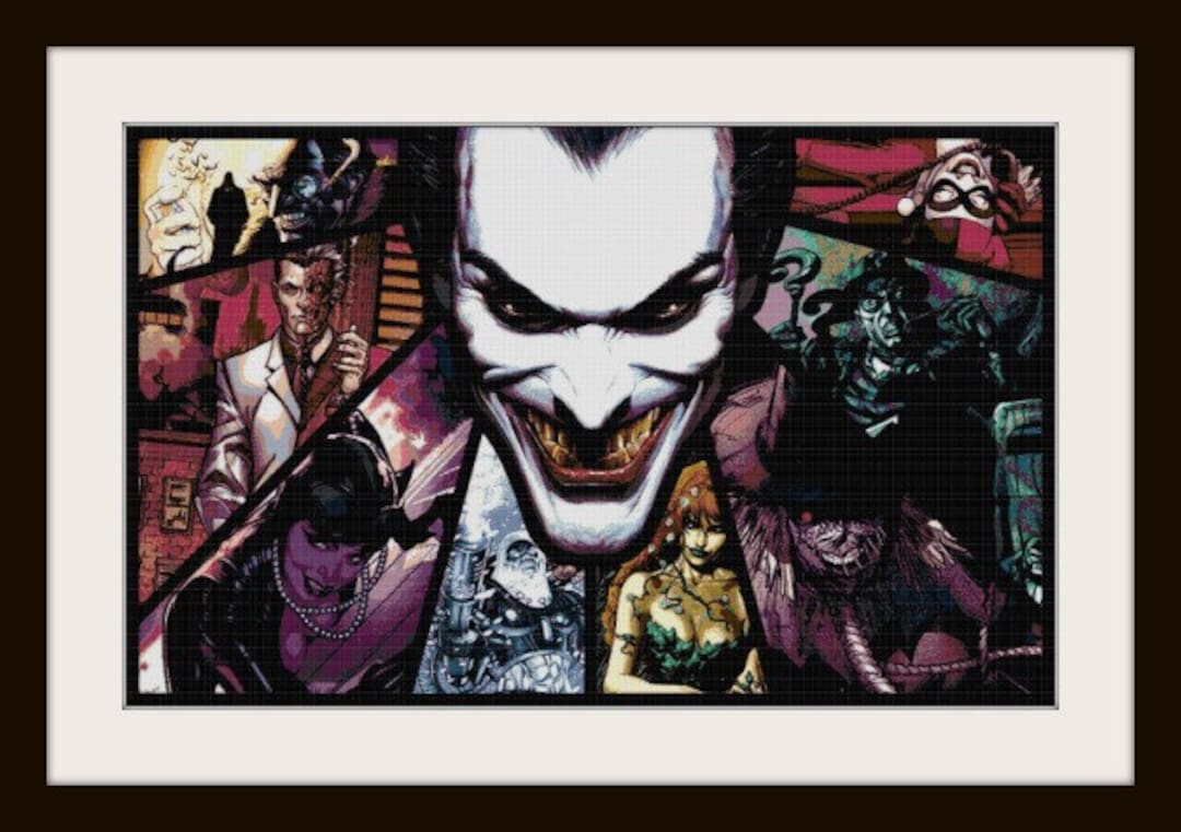 DC Comic Cross Stitch Pattern DC Comic Super Hereos DC Comic Villains ...
