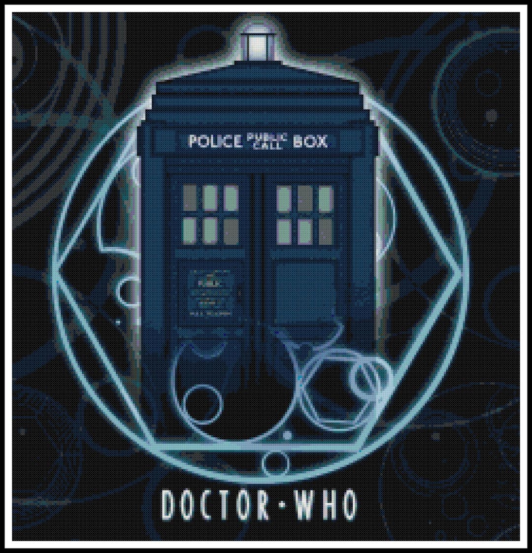 Doctor Who Cross Stitch Pattern - Police Box - Dr Who - PDF Download ...