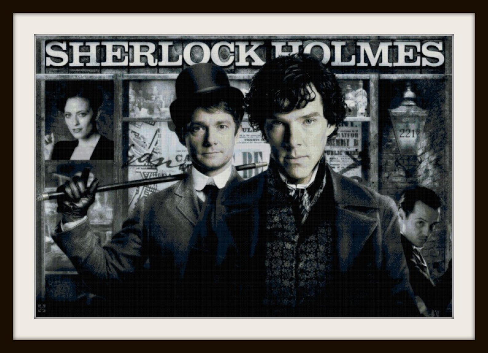 Sherlock Cross Stitch Pattern - Sherlock Holmes - PDF Download - Etsy