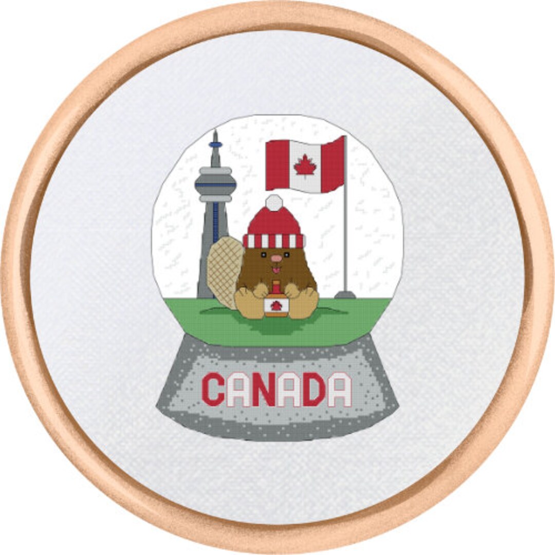 Canada Snow Globe Cross Stitch Pattern - PDF Download - Etsy