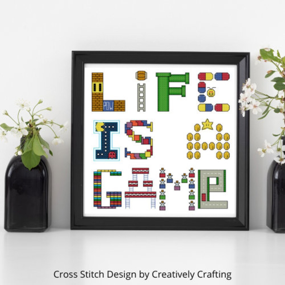 Gaming Cross Stitch Pattern - Video Games - Etsy