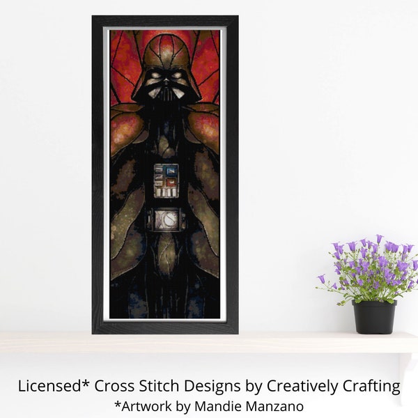 Darth Vader Stained Glass Pattern - Etsy