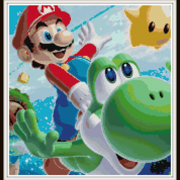 Mario Cross Stitch - Etsy